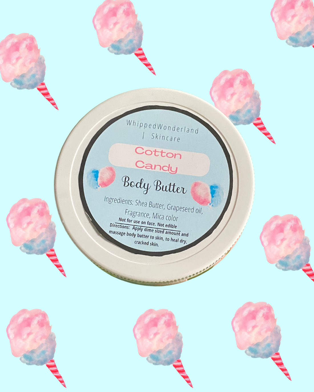 Cotton Candy- Body Butter – whippedwonderlandskincare